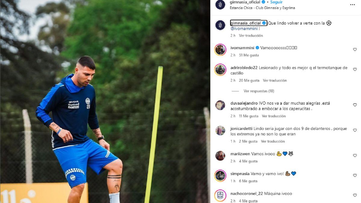 Ivo mammini trabaja con pelota, acelera su vuelta y negocia la ...