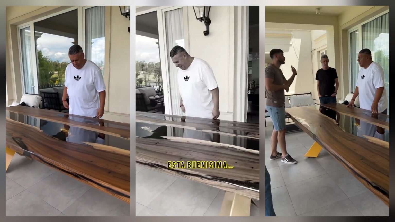 La extravagante mesa que se hizo construir Chiqui Tapia para su casa: 3 ...